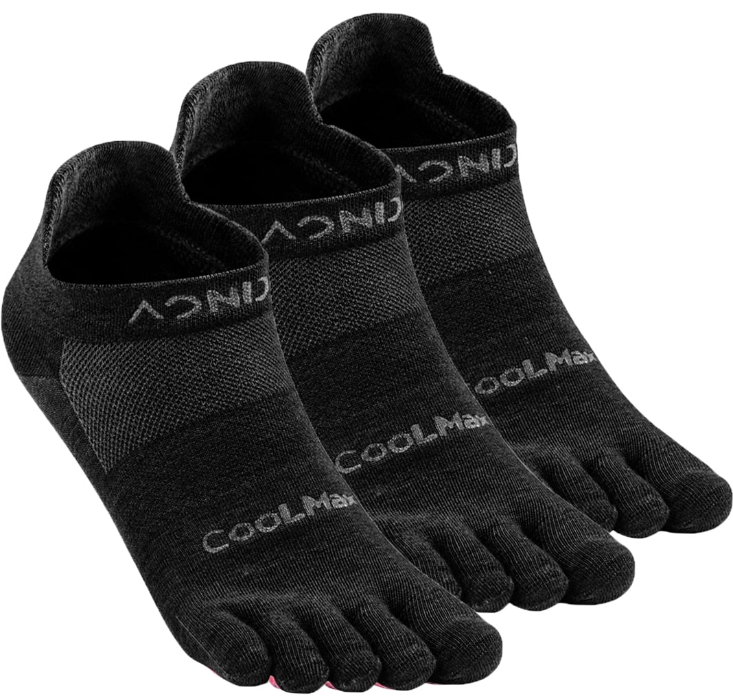 AONIJIE Toe Socks for Men Lightweight Coolmax Running Ankle Finger ...