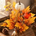 Artificial Maple Leaf, Fall Thanksgiving Sunflower Pumpkin Mixed ...