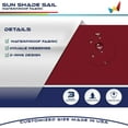 Rectangle Red 7'x20' Waterproof Sun Shade Sail Canopy Cover UV Blockage ...