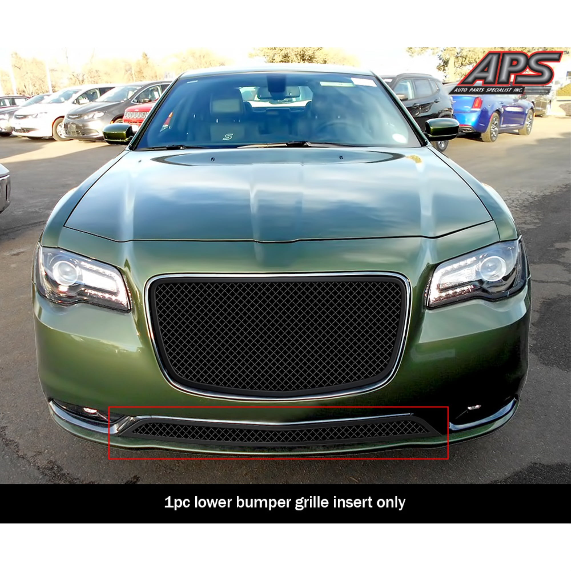 APS 2015-2023 Chrysler 300C Black Wire Mesh Grille 2.5 mm wire mesh ...