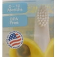 Baby Banana - Silicone infant Training Toothbrush - Yellow, ages 0-12 ...