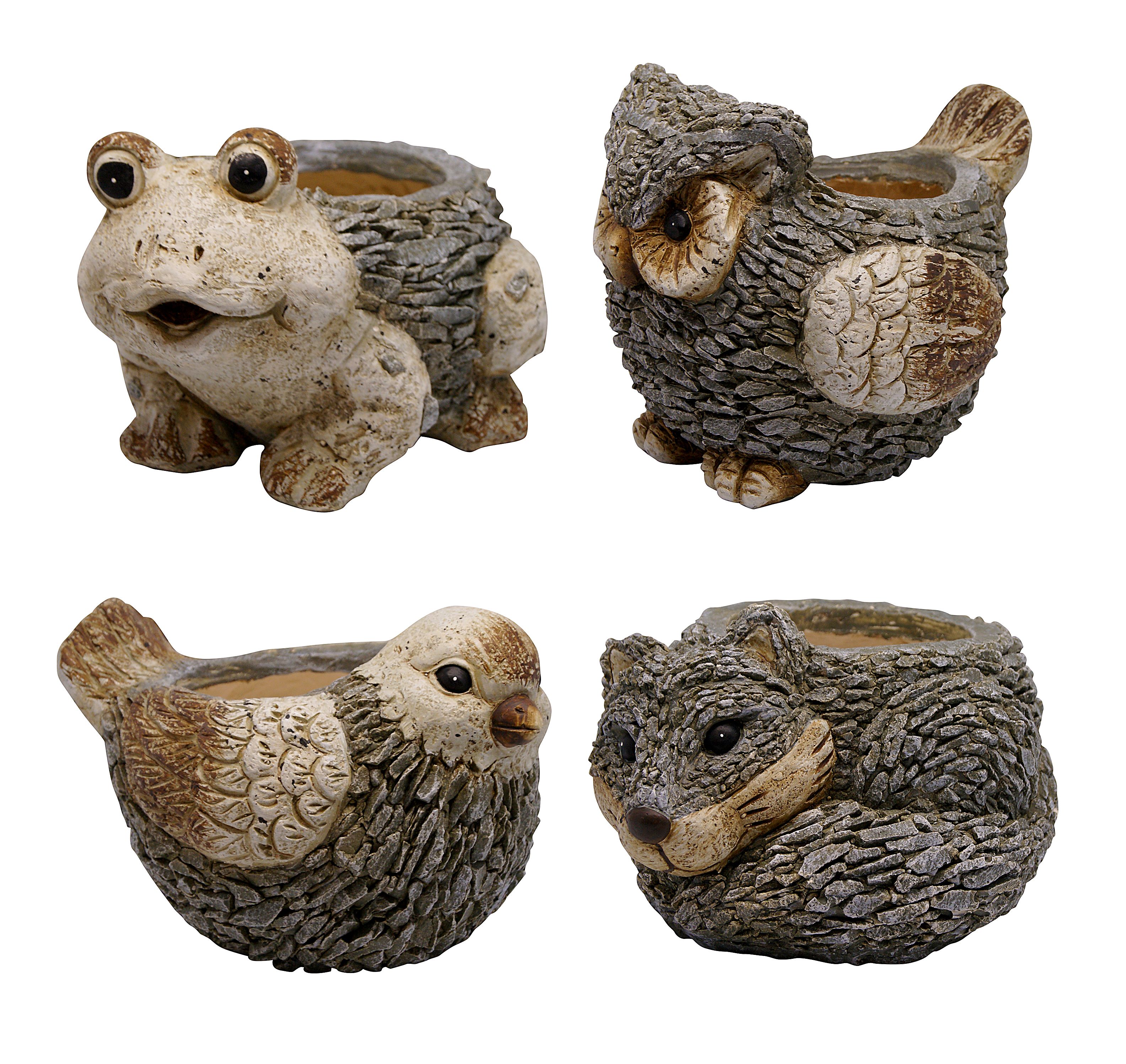 7" Animal Planters, Pack of 4 - Walmart.com