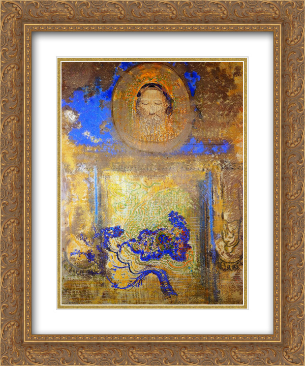 Odilon Redon 2x Matted 20x24 Gold Ornate Framed Art Print 'Evocation ...