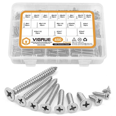 BE-TOOL 500Pcs Phillips Screw Kit, Steel Tiny Screws Micro ...