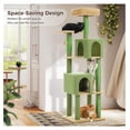 Cactus Cat Tree 62 Inch Large Cat Tower for Multi-Cat Households, Multi ...