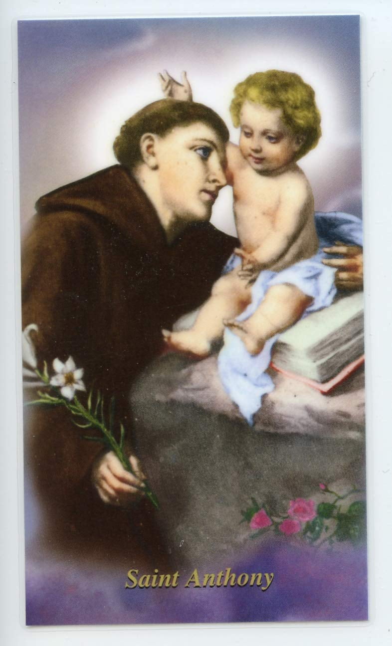 Prayer to St. Anthony holy card - laminated - Pack of 25 - Walmart.com