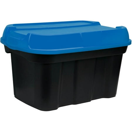 112L Black/Blue Hi-Top Storage Box - Walmart.ca