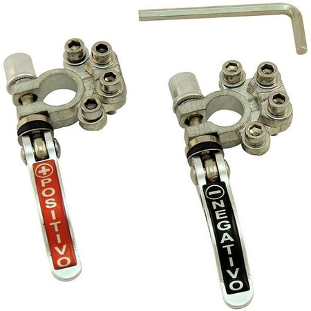 ZheElen 1 Pair Brass Battery Quick Release Terminals Toolless Quick ...