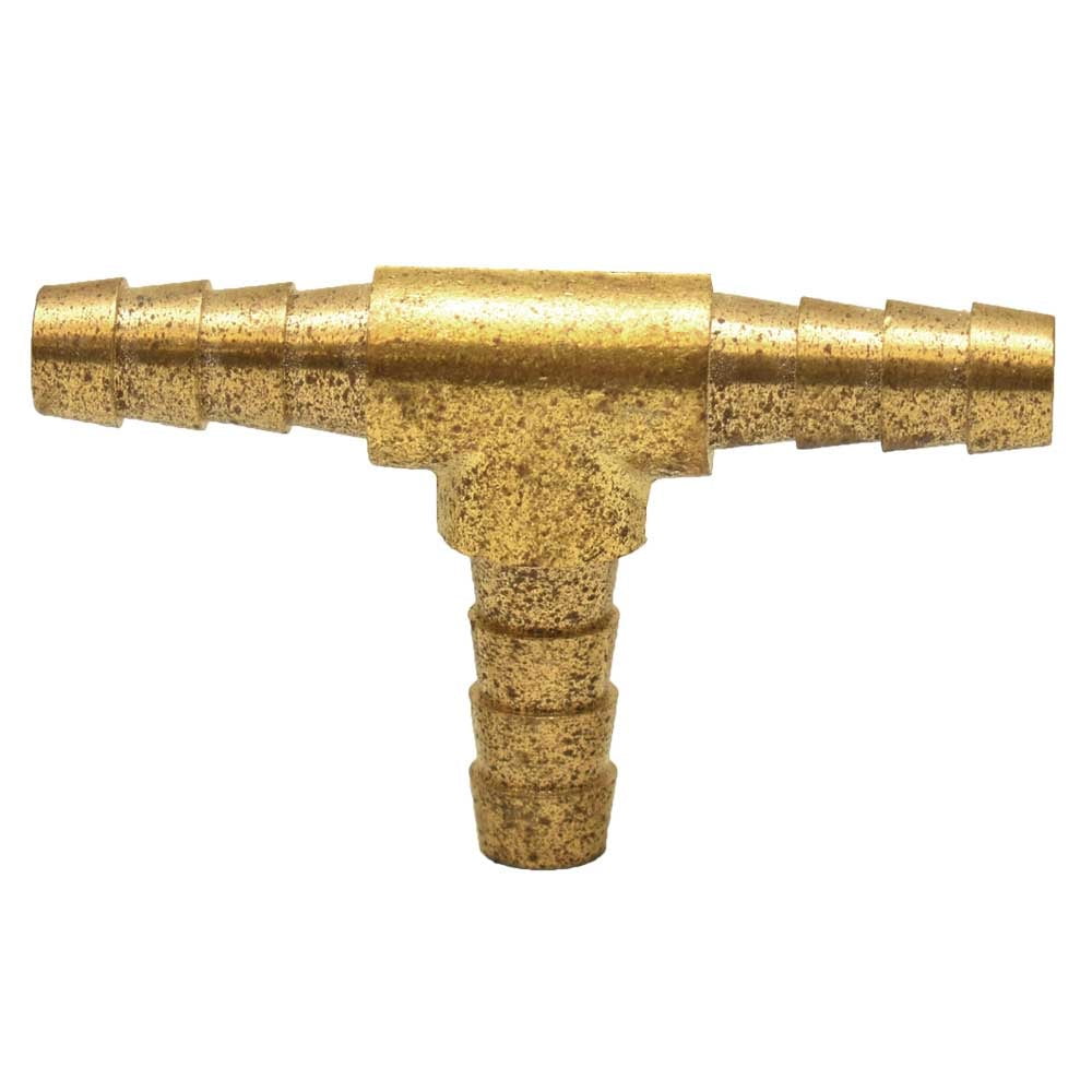 Tracker Boat Adapter Tee Fitting | 3/8 Inch Barbed Hose Brass - Walmart.com