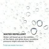 Maytex Water Repellent Microfiber Fabric Shower Curtain or Liner ...