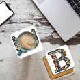 3drose, Pretty Image of Stained Glass Monogram Letter B, Set of 8 ...
