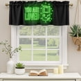 Art Gaming Icons 2 Panels Kitchen Valance, Multi Panel Neon Letter ...
