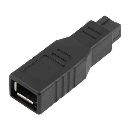 ABS Black Fire Wire 800 to 400 Female to 9-pin Male Adapter Converter ...