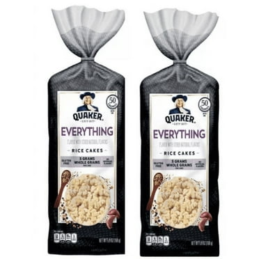 Quaker Crispy Minis Everything Flavor Rice Cakes, Brown Rice, Onion ...