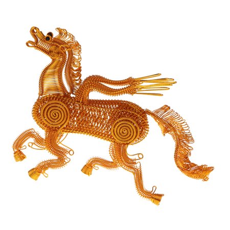 Handmade Golden Aluminium Wire Pegasus Model Craft Gift Home Decor ...