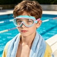 2 Pairs Large Frame Swimming Goggles for Boys and Girls, Anti Fog ...