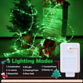 Luces LED tipo cuerda Jnaurb, 46 m, para exteriores, impermeables, 8 ...