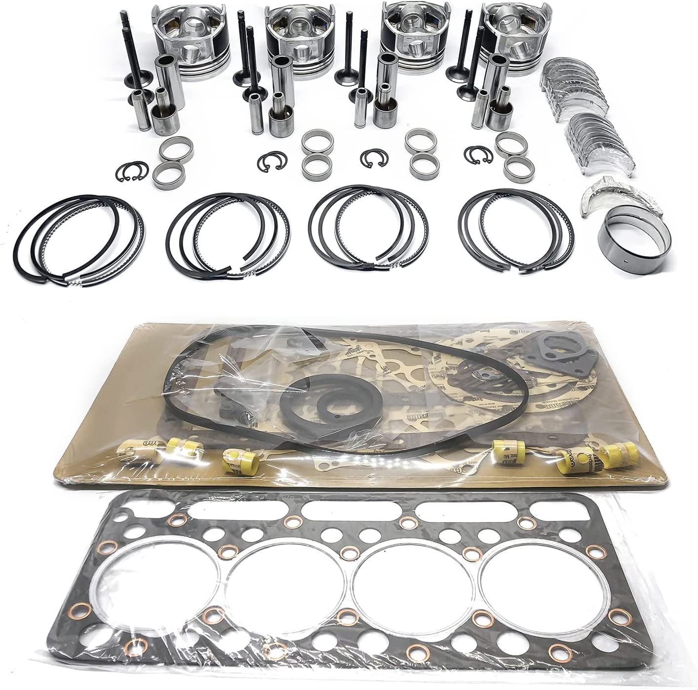 Seapple New 4TNV94 overhaul rebuild kit Compatible with Yanmar engine ...