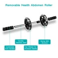 MOVTOTOP Abdominal Trainer Kit AB Wheel Roller with Push-Up Bars Jump ...