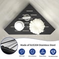 GZHJMY Corner Shower 10" Matte 304 Steel Pentagonal Slot Design ...