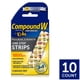 Compound W One Step Wart Remover Strips for Kids, 10 Medicated Strips ...