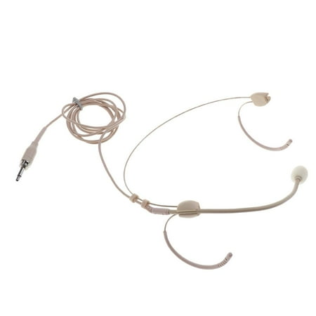 Dual Ear Hook Headworn Unidirectional Microphone Condenser MIC Beige 3 ...