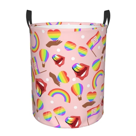 DouZhe Waterproof Collapsible Large Laundry Baskets, Rainbows Lgbtq ...