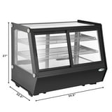 35 in. Self-Service Countertop Display Refrigerator in Black (CDC-165 ...