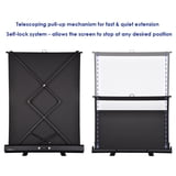 "InstaHibit 60"" Portable Pull Up Projector Screen, 1.3 Gain 4:3 HD ...