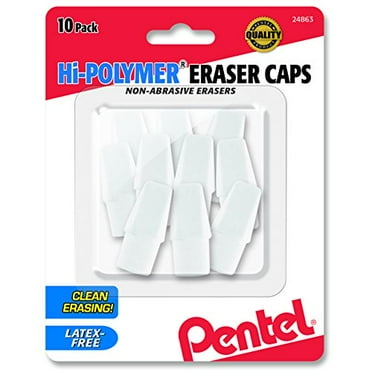 Pentel Hi-Polymer High Quality Block Eraser, Large White Erasers 3-Pk ...