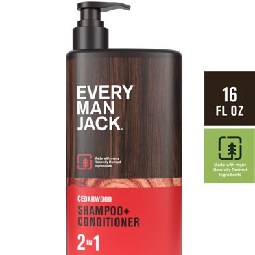 Every Man Jack Marvel Cedarwood 2-In-1 Daily Shampoo and Conditioner ...