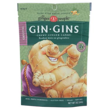 Gin Gins, Original Chewy Ginger Candy, 4.5 Oz - Walmart.com