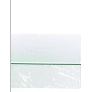 DocuGard Standard Security Check, 11 Features, 8.5 x 11, Blue Marble ...