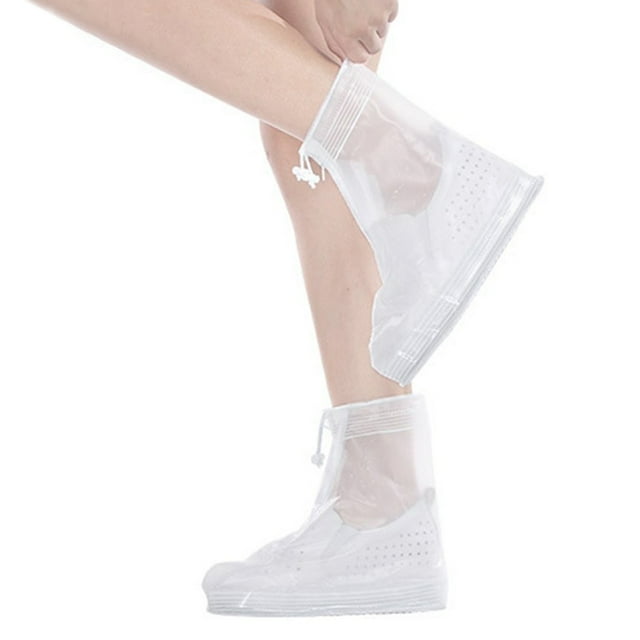 lzndeal Waterproof Anti-Slip Overshoes Rain Boots Reusable Shoes Covers ...