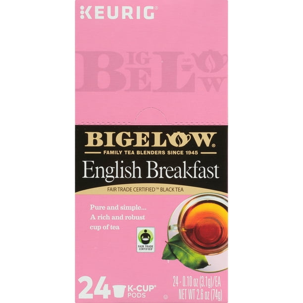 Bigelow English Breakfast, Keurig K-Cup Black Tea Pods, 24 Count ...