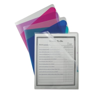 Universal Project Folders, Jacket, Poly, Letter, Clear, 25/Pack ...