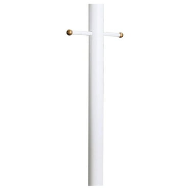 Vita 6"L x 6"W x 74"H Sturbridge Vinyl Lamp Post, White, VA94428 ...
