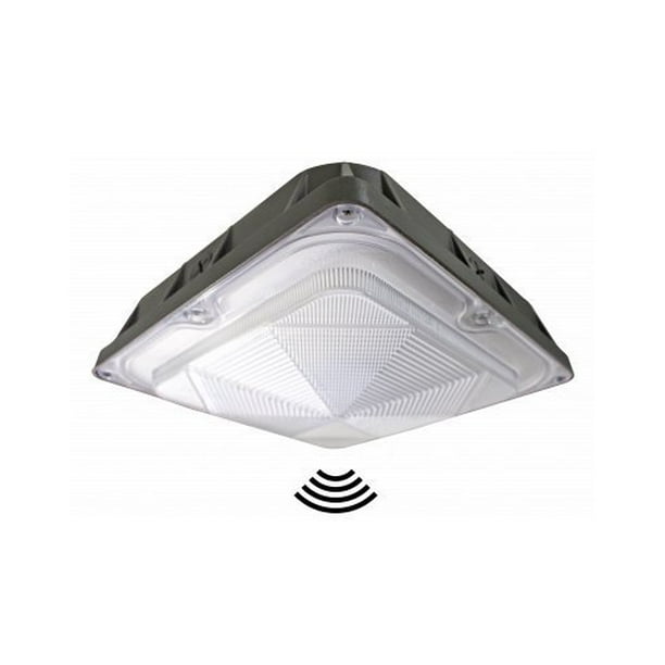 Westgate LED Canopy Garage Light With Motion Sensor- Aluminum Housing ...