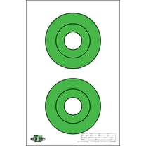 25 EZ2C Red dot optics - Two 6" Bullseyes paper target 11"x17" USA Made ...