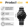 Avaner Men's Analog Quartz Stainless Steel Watch:Round Case Bar Marker ...