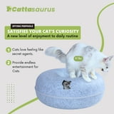 Cattasaurus Peekaboo Cat Cave Tunnel Bed for Cats up to 45 lbs (Light Gray, Jumbo) - Walmart.com