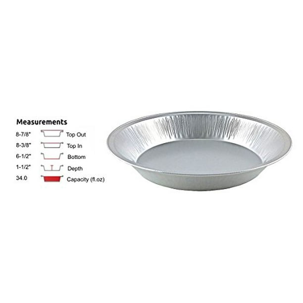 Handi-Foil 9" Smooth-Wall Aluminum Foil Extra-Deep Pie Pan Plate Tin ...