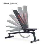 Weider Legacy Adjustable Bench with 14 Positions, 410 Lb. Weight Limit ...