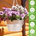 Hanging Basket Water Catcher with Hooks, Clear Plastic Drip Pan for ...