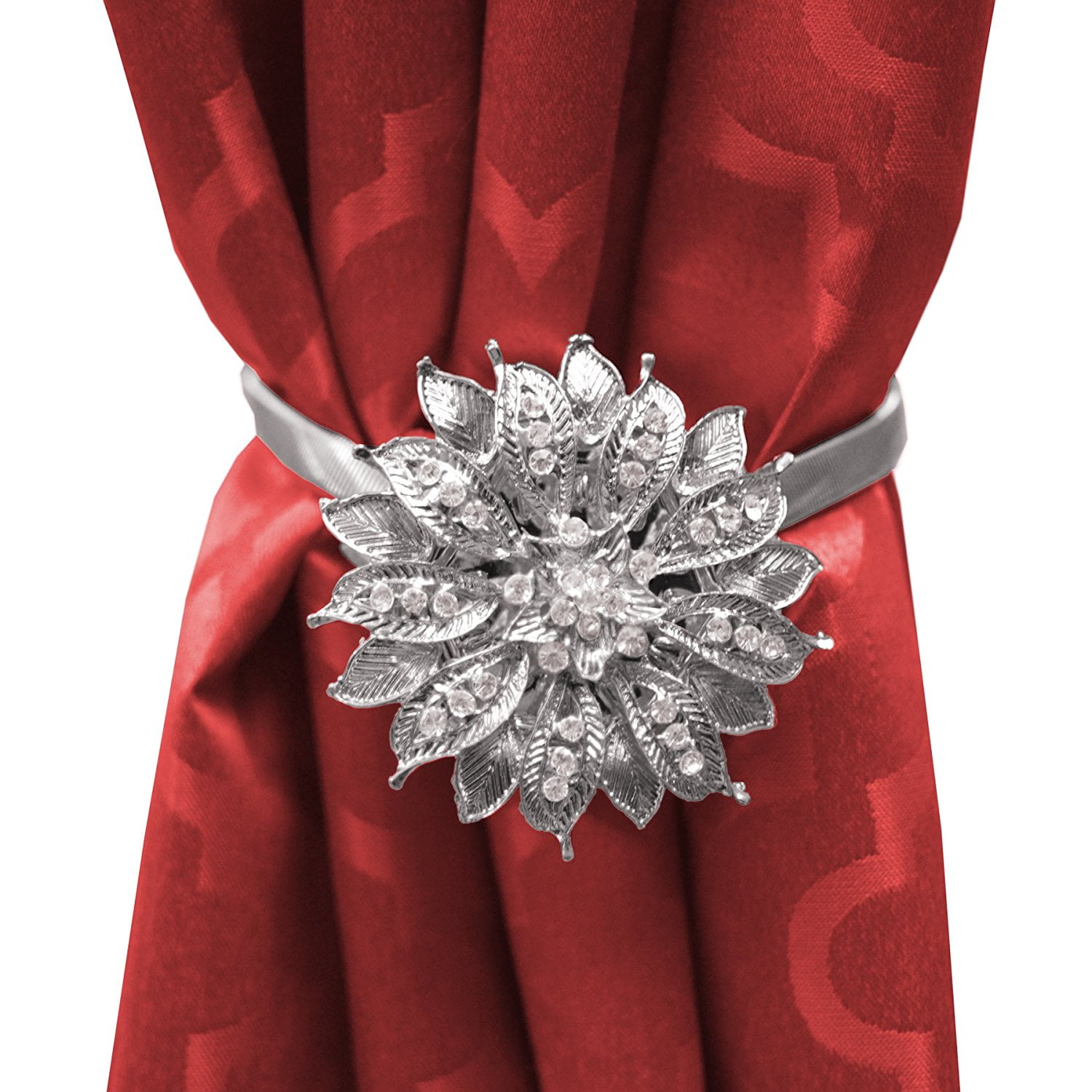 Yule Single Window Curtain Holdback Tieback, Decorative Magnetic Clip ...