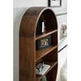 Kate and Laurel Hutton Wood Framed Capsule Mirror, Walnut Brown 16x28 ...