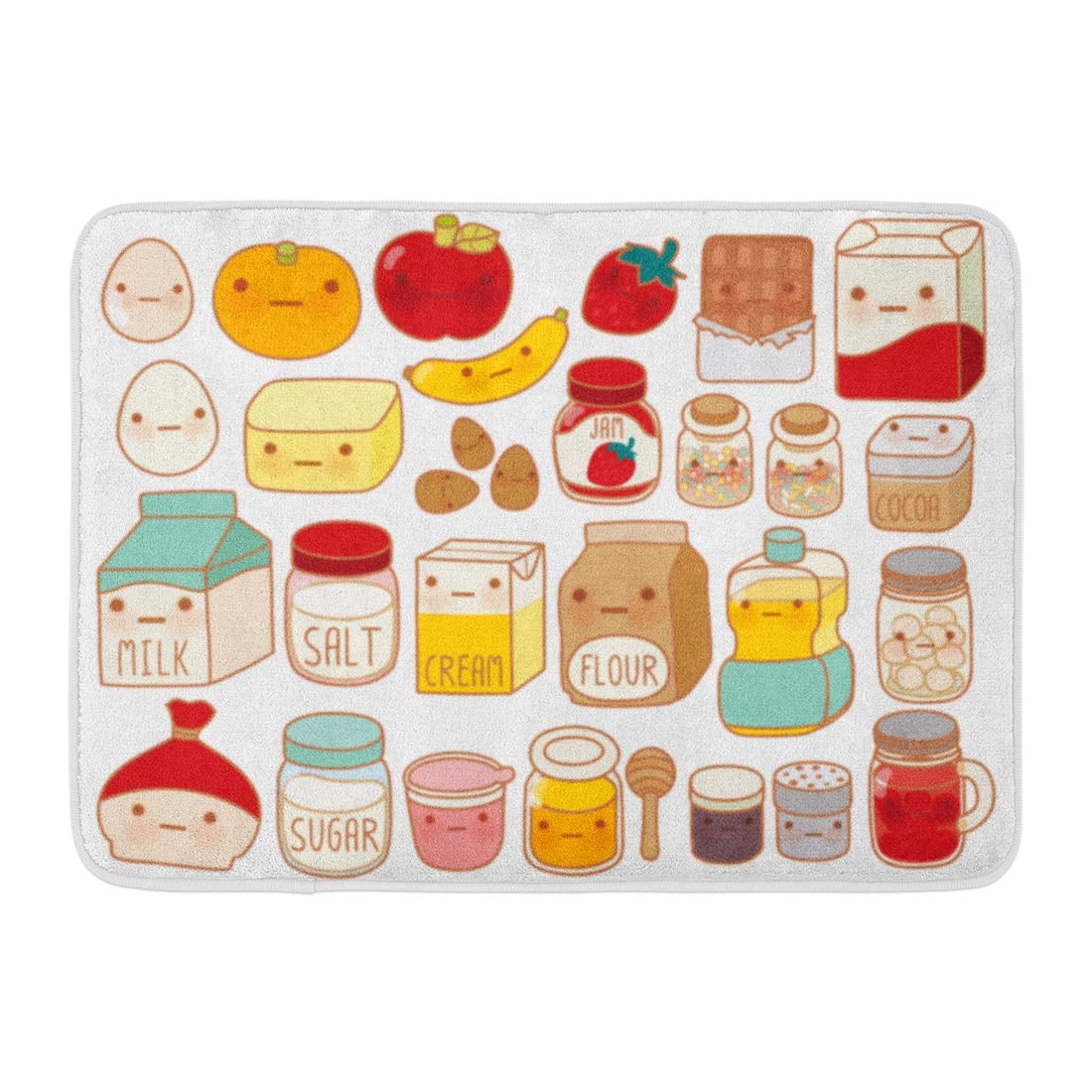 SIDONKU Collection of Lovely Cake Ingredient Cute Egg Adorable Milk ...