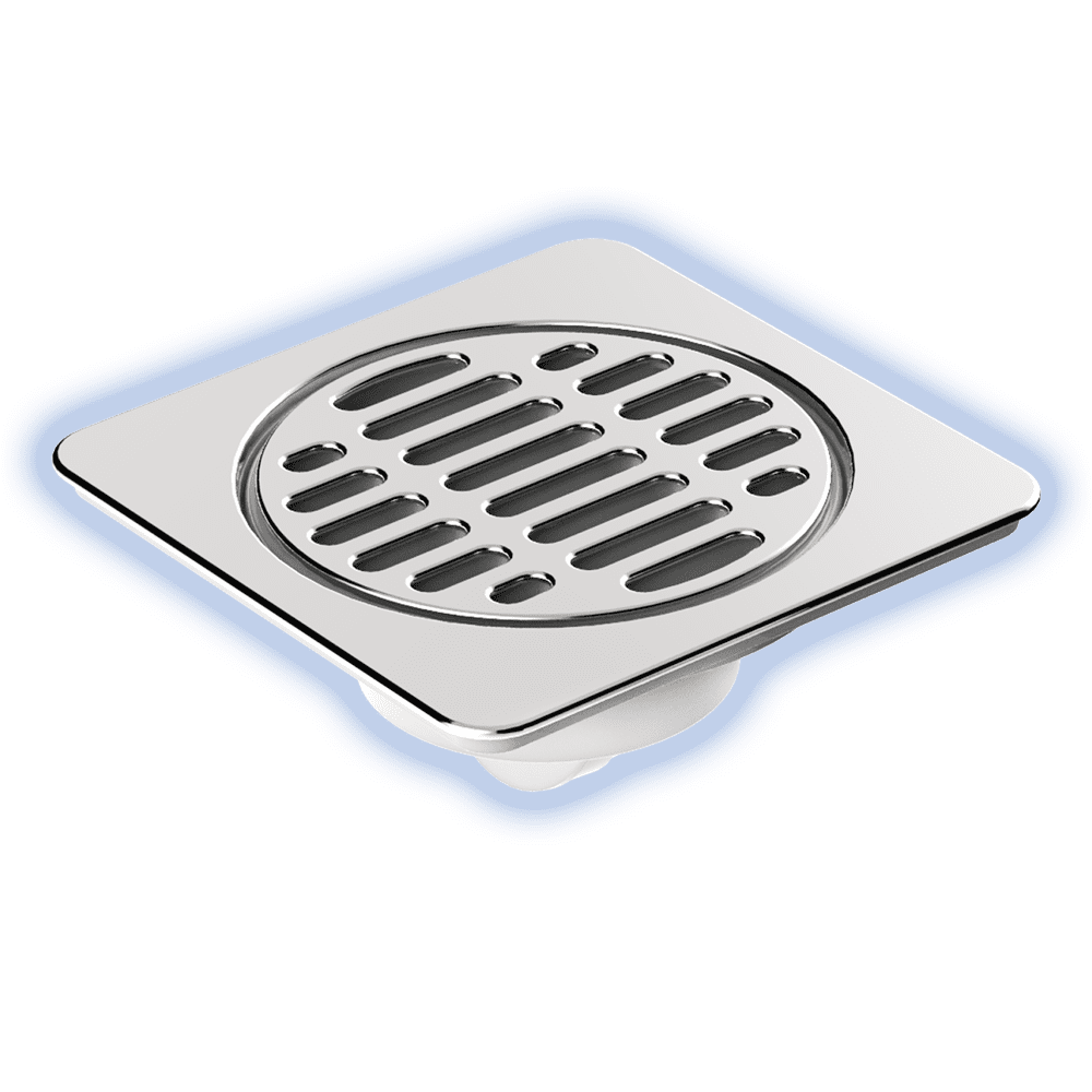 Coladera Fleximatic 10X10 ABS con Rejilla de Acero Inoxidable y Válvula ...