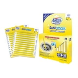 Sani 360 Lemon Fresh Drain Cleaner/Deodorizer Sticks, 24 Count, Septic ...