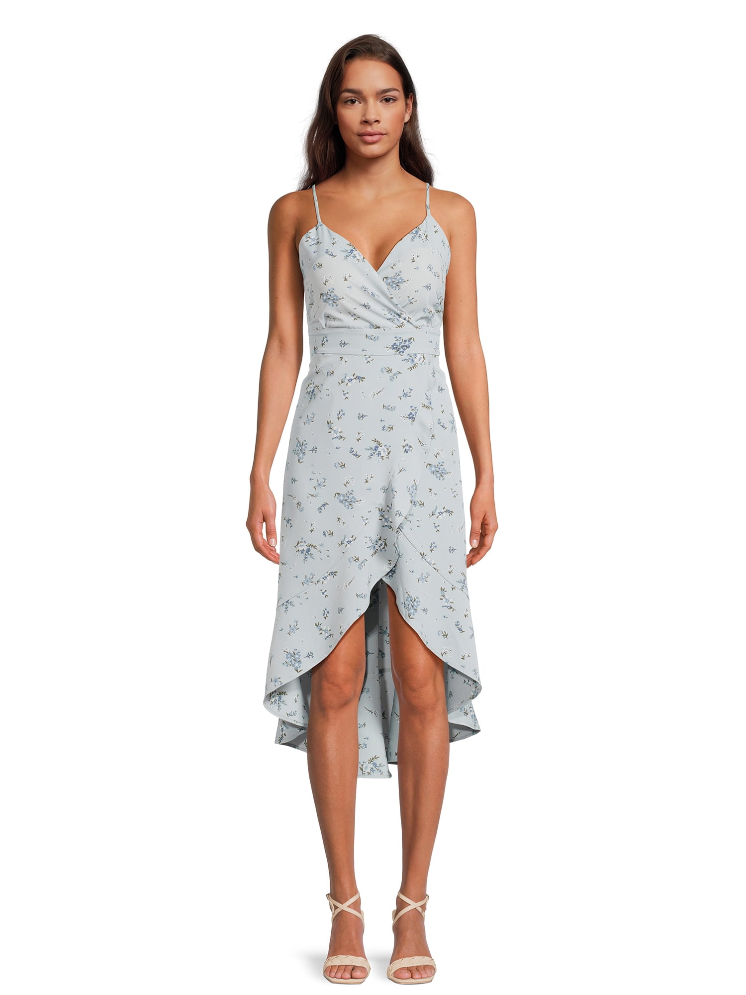 No Boundaries Juniors Sleeveless High Low Dress, Sizes XS-XXXL ...